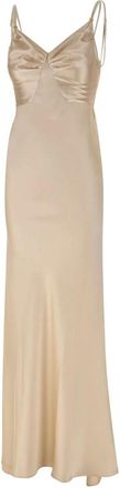 Elisabetta Franchi Femme, Robes, Blanc, Taille: 38 FR Red Carpet Satin Dress