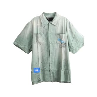 Paly Hollywood Homme, Chemises, Vert, Taille: XL Chemise imprim&eacute;e