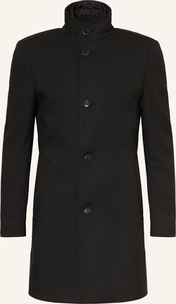 HUGO BOSS Mantel Hyde Mit Herausnehmbarer Blende schwarz