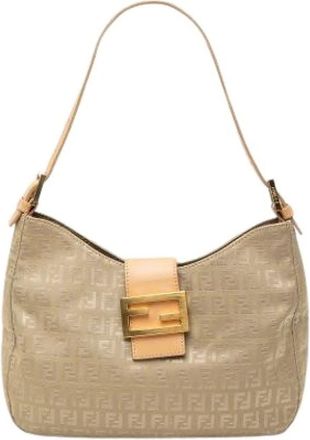 Fendi Sac bandouli&egrave;re vintage Pre-owned - Femme - Pre-owned - Beige - Taille: ONE Size
