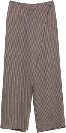 Alysi Femme, Pantalons, Brun, Taille: 40 FR Wide Pantalons