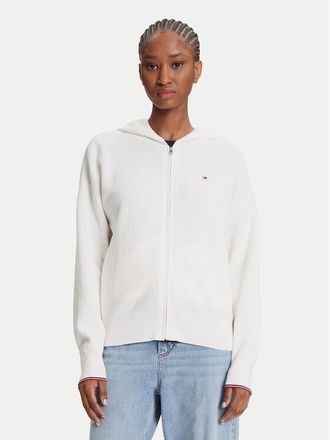 Tommy Hilfiger Strickjacke WW0WW42018 &Eacute;cru Regular Fit