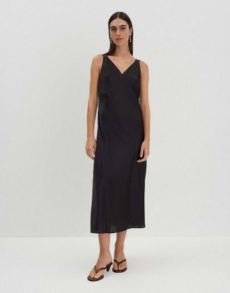 someday Midikleid QOVA GRAPHIC mit minimalistischem Print
