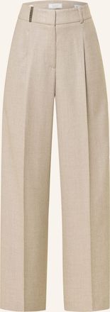 PESERICO Peserico Marlenehose Mit Glitzergarn beige