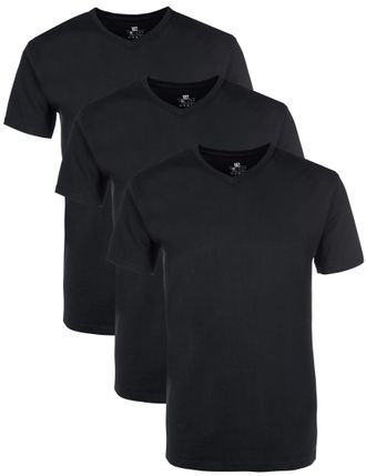 Lower East Basic T-Shirts mit V-Ausschnitt für Herren (3er/ 5er/ 10er Pack) aus 100% Baumwolle I, Herren T-Shirt in vielen Farben