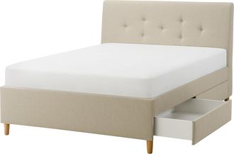 IKEA IDANÄS Bettgestell gepolstert mit Schubl