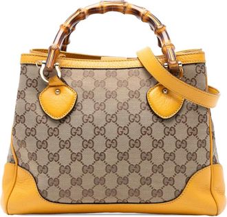 Gucci petit sac à main Diana en toile GG (2016-2025) - Marron