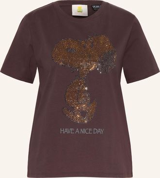 Princess Goes Hollywood Princess Goes Hollywood T-Shirt Mit Schmucksteinen braun