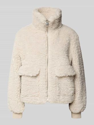 Marc O'Polo Boxy Fit Teddy-Jacke mit Pattentaschen