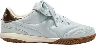 Diadora Femme, Chaussures, Bleu, Taille: 39 EU Gold Indoor Metal