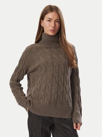 Tommy Hilfiger Rollkragenpullover WW0WW46791 Dunkelbraun Regular Fit