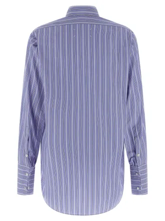 Maison Margiela Striped Cotton Shirt - lavender
