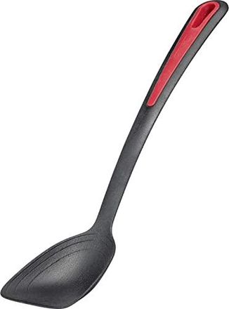 Westmark Pfannenlöffel, Hochhitzebeständig bis 270 °C/ 518 °F, Schaufelförmig, Innenliegende Skala: 15, 30 und 45 ml, Kunststoff, Gallant Plus, Schwarz/Rot, 29