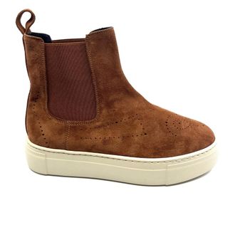 Fratelli Rossetti Femme, Chaussures, Brun, Taille: 39 EU Bottine bout fleuri en velours