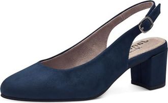 Jana Escarpins pour Femmes avec lanière réglable Vegan, Bleu (Navy), 40 EU