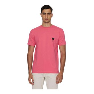 John Richmond T-Shirt mit Grafikprint und Rundhalsausschnitt - - Tops - Herren - Rosa - M