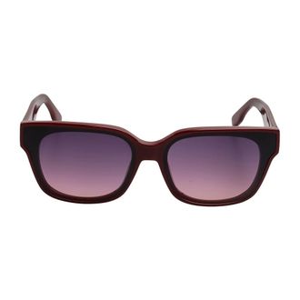 Karl Lagerfeld Femme, Accessoires, Rouge, Taille: ONE Size Lunettes de soleil rectangulaires en ac&eacute;tate