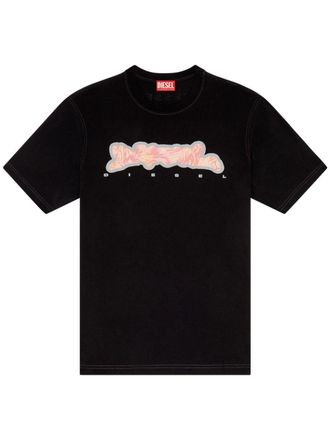 Diesel t-shirt T-JUST-N16 &agrave; imprim&eacute; graphique - Noir