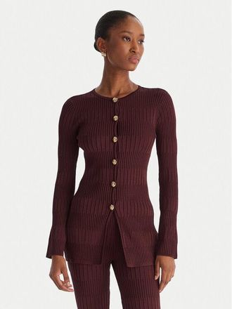 Guess Strickjacke 5YGR33 5881Z Dunkelrot Slim Fit