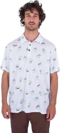 Hurley Herren H2o-dri Ace Fiesta Meshpolo Ss Polohemd, Weiß 3, M