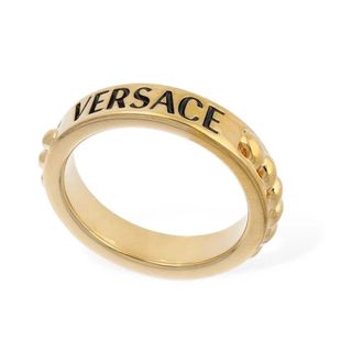 Versace Metall-Logo-Ring Gold Hergestellt in Italien - - Accessories - Damen - Gelb - 50 MM