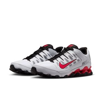 Nike Trainingsschuh NIKE Nike Reax 8 TR, Herren, Gr. 42,5, pure platinum, university rot, schwarz, Leder, Synthetik, Textil, Schuhe, Topseller