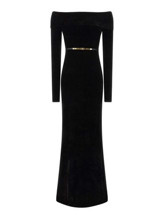 Elisabetta Franchi Robe Au Genou - Noir