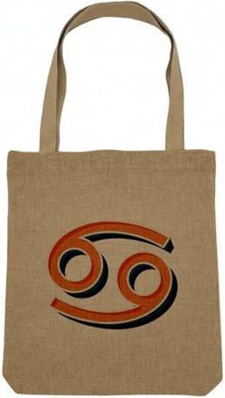 Fabulous Sac Shopping Tote Bag Aspect Lin - Cancer Signe astrologie Zodiaque Astres M&eacute;taphore Symbole Figure Allegorie - Sac de Courses Toile Epaisse 360g Beig