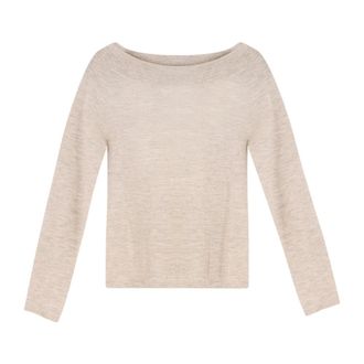 Max Mara Femme, Pulls, Beige, Taille: 40 FR Faretra Sweater