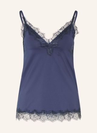 Rosemunde Top Bridget Mit Spitze blau
