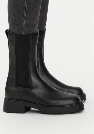 Calvin Klein Klassische Stiefeletten Chunky High Chelsea YW0YW01909 Schwarz