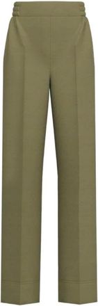 Marella Femme, Pantalons, Vert, Taille: 42 FR Wide Pantalons