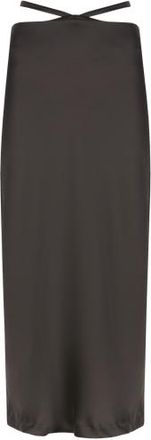 Saison 1865 Jupe satin&eacute;e en polyester recycl&eacute; m&eacute;lang&eacute;