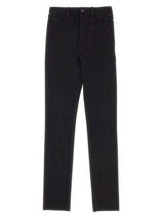 Balenciaga Skinny-Leg Viscose Blend Trousers - Black