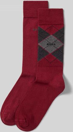 HUGO BOSS Socken aus Baumwoll-Mix im 2er-Pack Modell ARGYLE