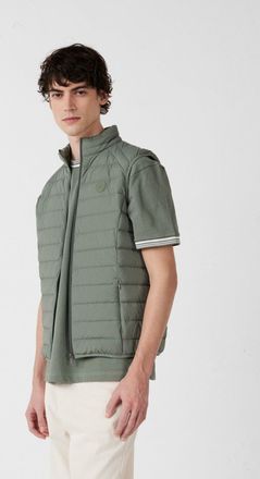 Jott Doudoune sans manches stretch Vert sauge Arafo - Taille XXL