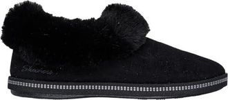 Skechers Femme Cozy Campfire Winter Nights Chausson, Black Microfiber/Faux Fur, 38.5 EU