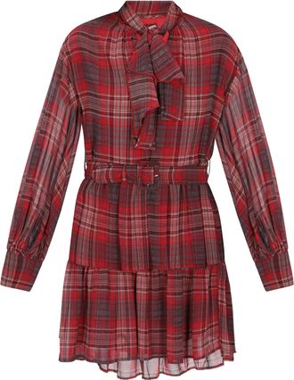 Dreimaster Dreimaster Kleid Frauen Roter Scheck