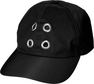 Rick Owens unisex, Accessoires, Noir, Taille: ONE Size Casquette avec D&eacute;tails OEillets