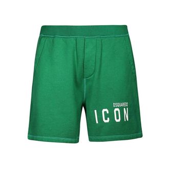 Dsquared2 Homme, Shorts, Vert, Taille: L Icon Cotton Shorts