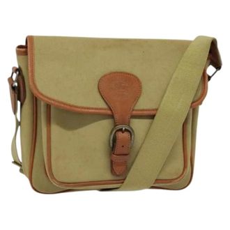 Burberry Sac bandouli&egrave;re en toile Pre-owned - Femme - Pre-owned - Beige - Taille: ONE Size