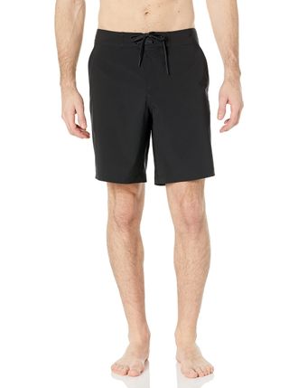 Amazon Essentials Herren Board-Shorts, Verwaschenes Schwarz, XXL