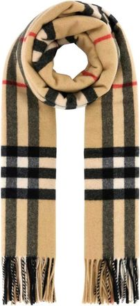 Burberry unisex, Accessoires, Beige, Taille: ONE Size &Eacute;charpe en cachemire brod&eacute;e