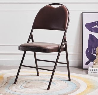 Generic Klappstuhl Camping Leicht Klein Faltbar mit Lehne Hoher Belastbarkeit Klappstuhl Gepolstert Einzeln Gartenst&uuml;hle mit Metallrahmen f&uuml;r G&auml;ste K&uuml;che B&uuml;ro