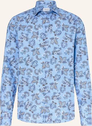 Stenströms Hemd Fitted Body Fit blau