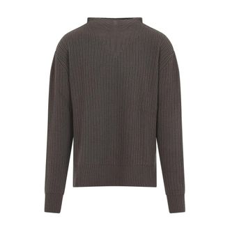 Rick Owens Runder Halsausschnitt Fischerpullover - - Knitwear - Herren - Braun - M