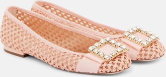 Roger Vivier Ballerines Tres Vivier en raphia &agrave; ornements