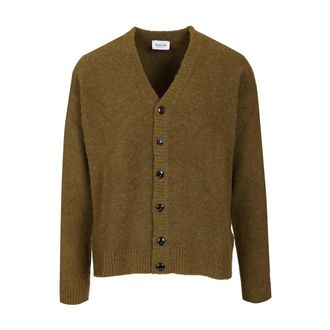 Amish Oversized Cardigan - - Knitwear - Herren - Gr&uuml;n - XL