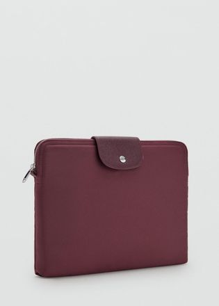 Mango Housse ordinateur portable nylon bordeaux - Femme - Taille unique - MANGO