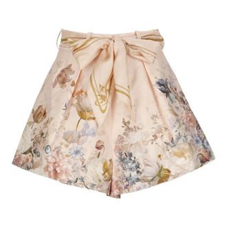 Zimmermann Short Valiant Tuck - Femme - Shorts - Rose - Taille: 38 FR